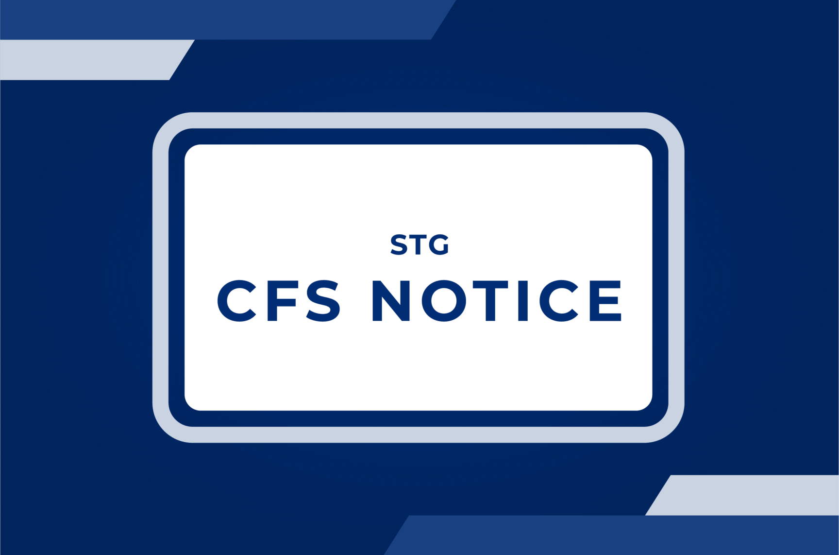 NOTICE: Baltimore CFS Agent New Address - STG Logistics